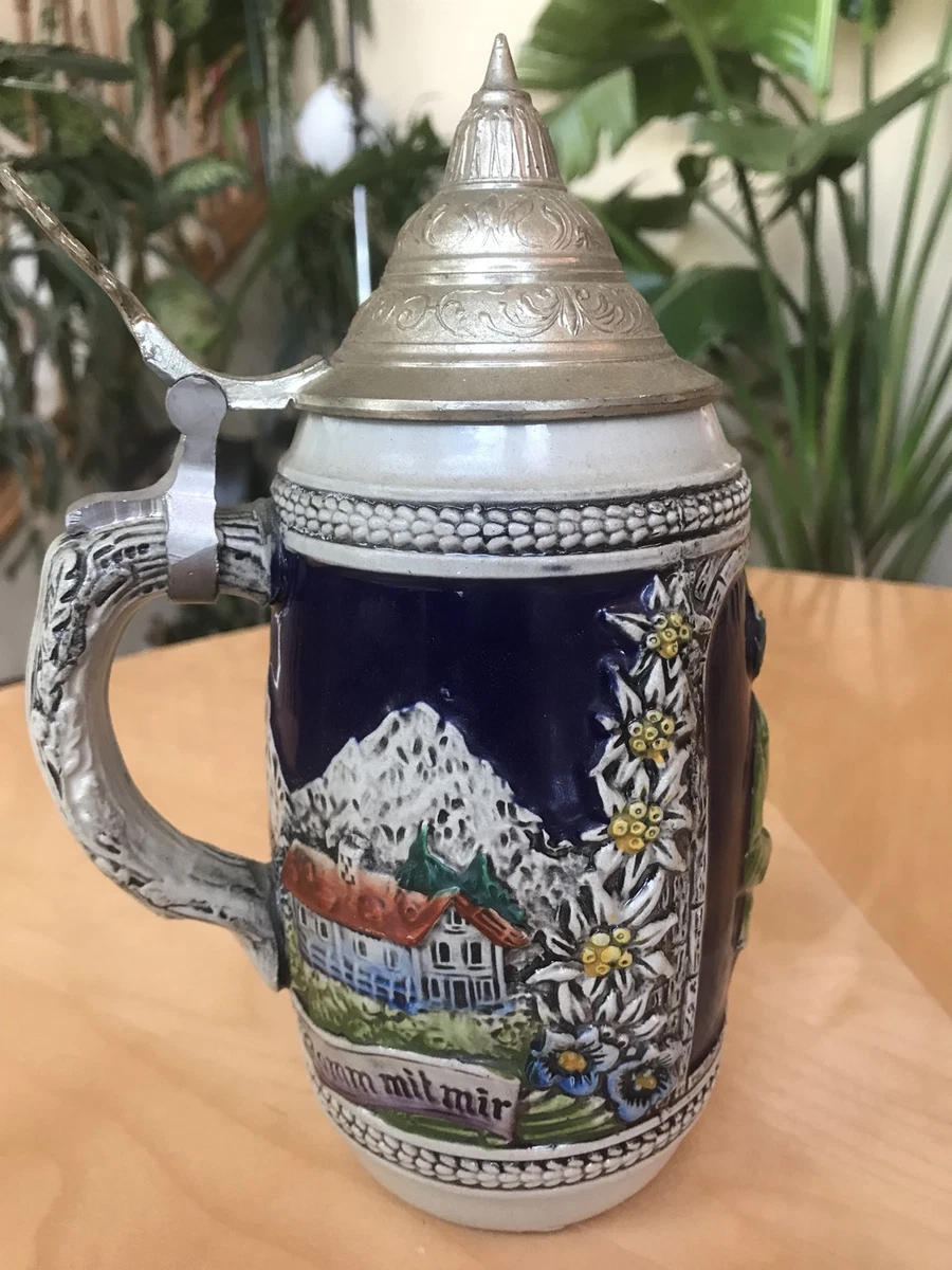 Vintage Gerz Beer Stein With Barmaid Country Scenes Made In, 53% OFF