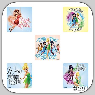 Tinker Bell Stickers x 5 - Fairies Stickers -Tinkerbell Party Favours ...