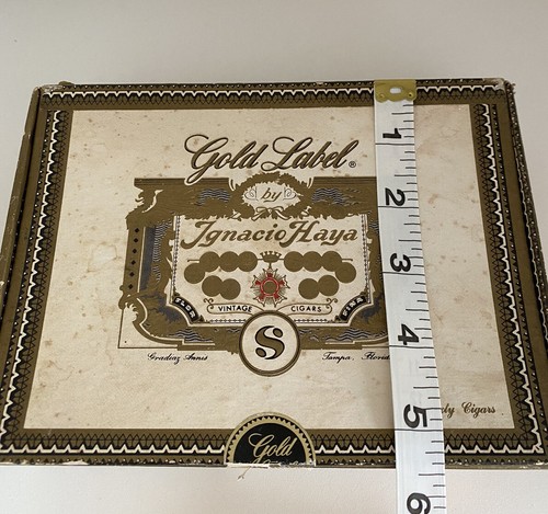 GOLD LABEL by Ignacio Haya Swagger Cigar Box - 7.5"Lx5.5"Wx2"H | eBay