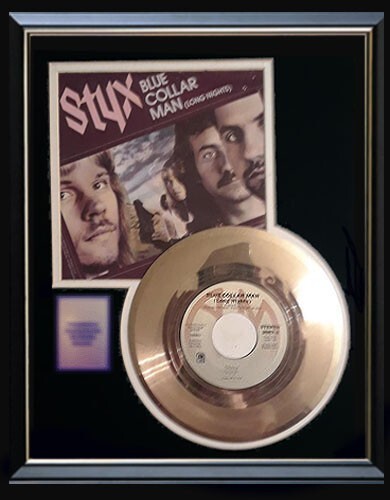 STYX BLUE COLLAR MAN 45 RPM GOLD RECORD RARE NON RIAA AWARD | eBay