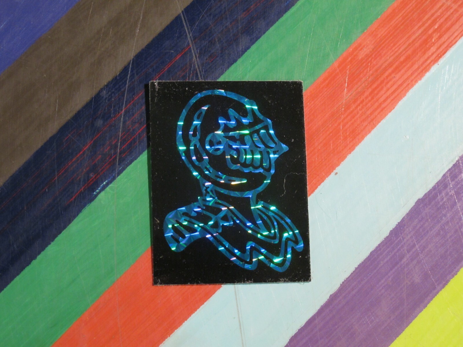 vtg 1980s Novelty BMX sticker - prismatic stuff from the 80s + others ...