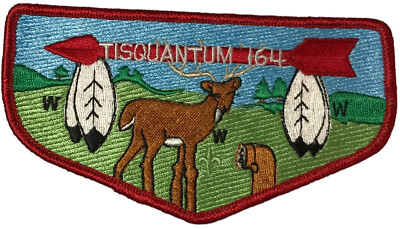 Tisquantum Lodge 164 Old Colony Council MA S16 Flap RED Bdr (YX532) | eBay