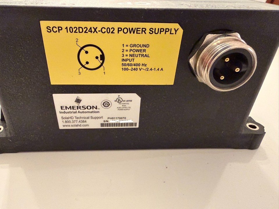 Emerson SCP 102D24X-C02 SOLA HD Power Supply 24VDC 3.8A (x2) | eBay