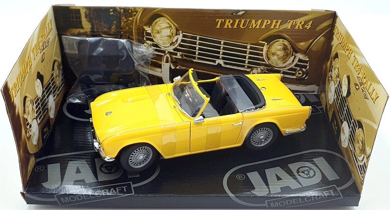 Jadi 1/18 Scale Diecast JM-98096 - Triumph TR4 Roadster - Yellow | eBay
