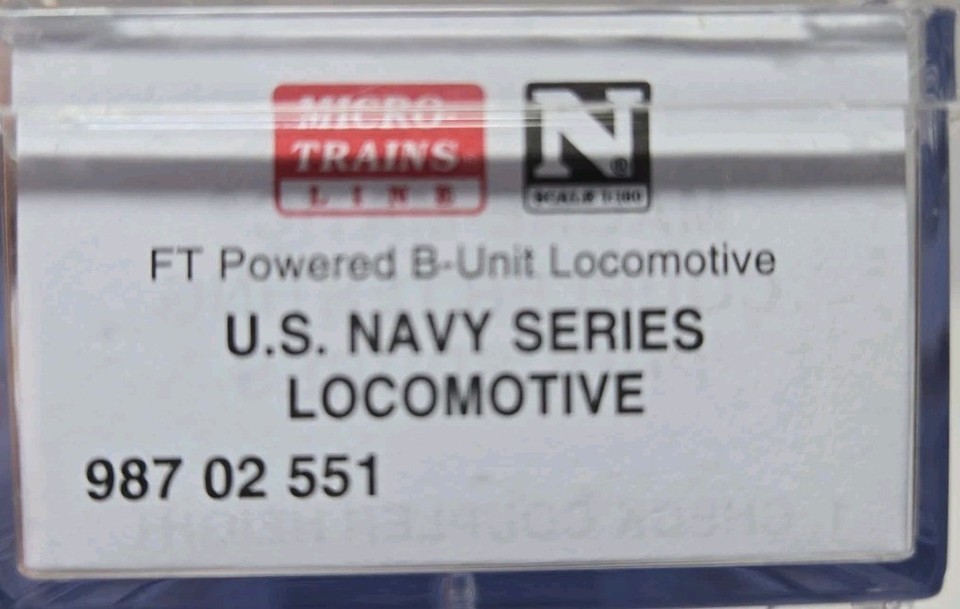 Micro Trains Line U.S. NAVY Series FT Powered B Unit Locomotive | eBay