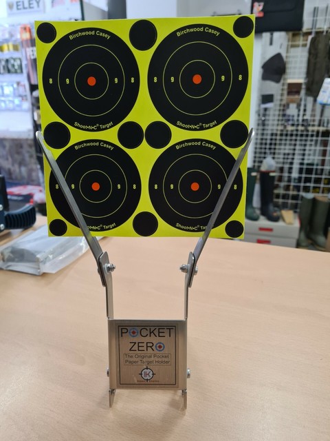 'pocket Zero Original' Paper Target Holder. Zeroing for Air Rifle ...
