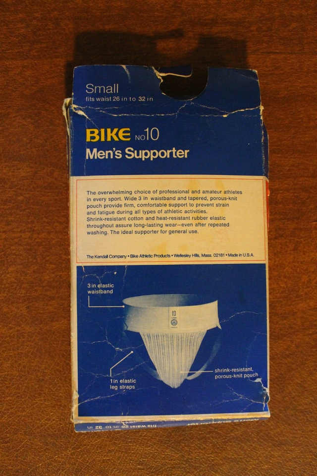 Vintage The Bike No. 10 Jockstrap Athletic small USA Made 1960s Bicycle ...