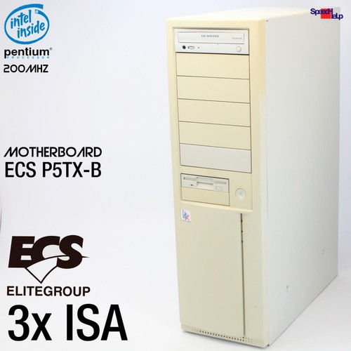3x ISA Slot ECS P5TX-B Pentium 200MHz Computer PC Parallel Windows 98 USB Sound | eBay