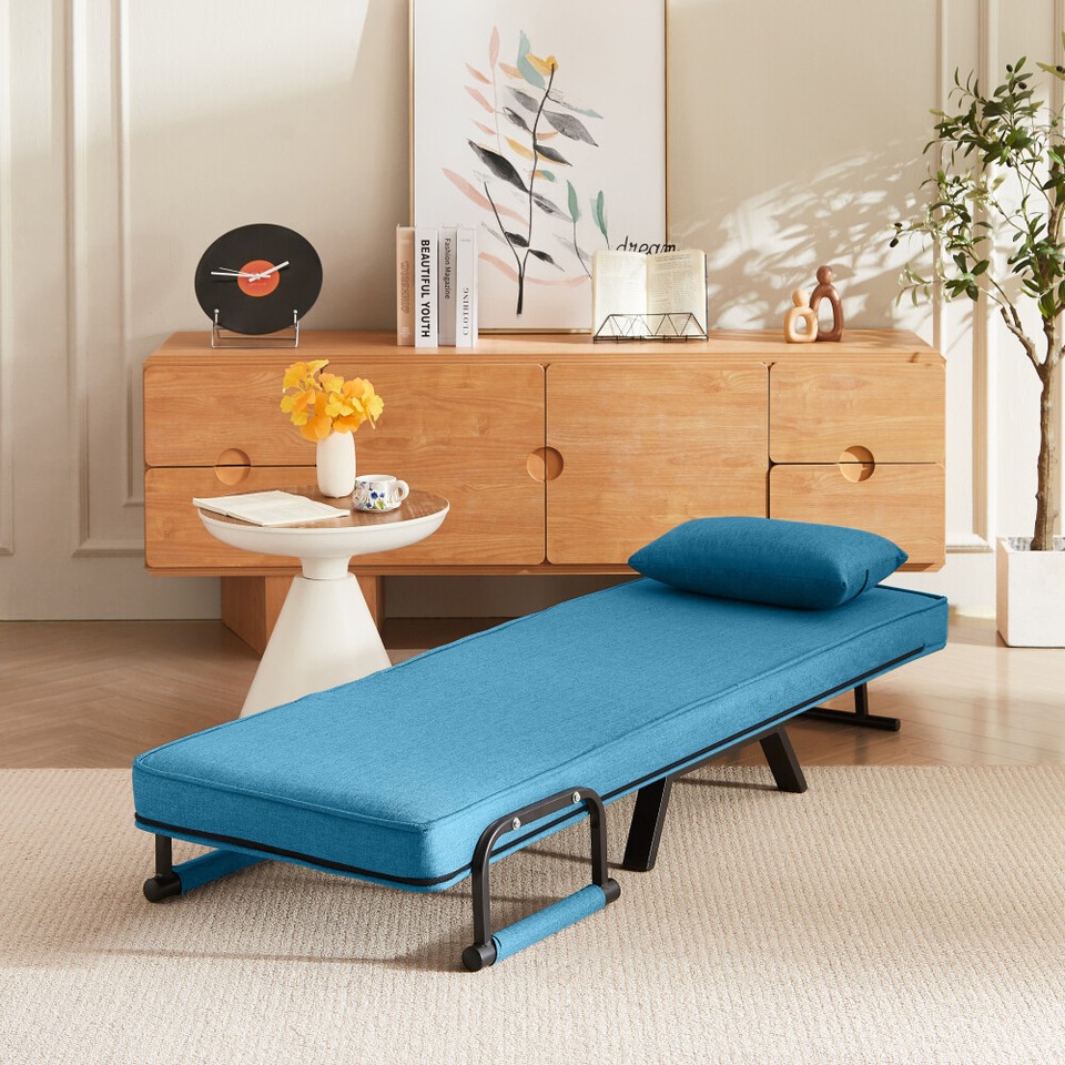 5in1 Folding Chair Bed Comfy Sleeper Sofa Adjustable Backrest Cozy ...