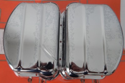 Harley Panhead Chrome Valve Covers Smooth 48-65 Aftermarket Pair New | eBay
