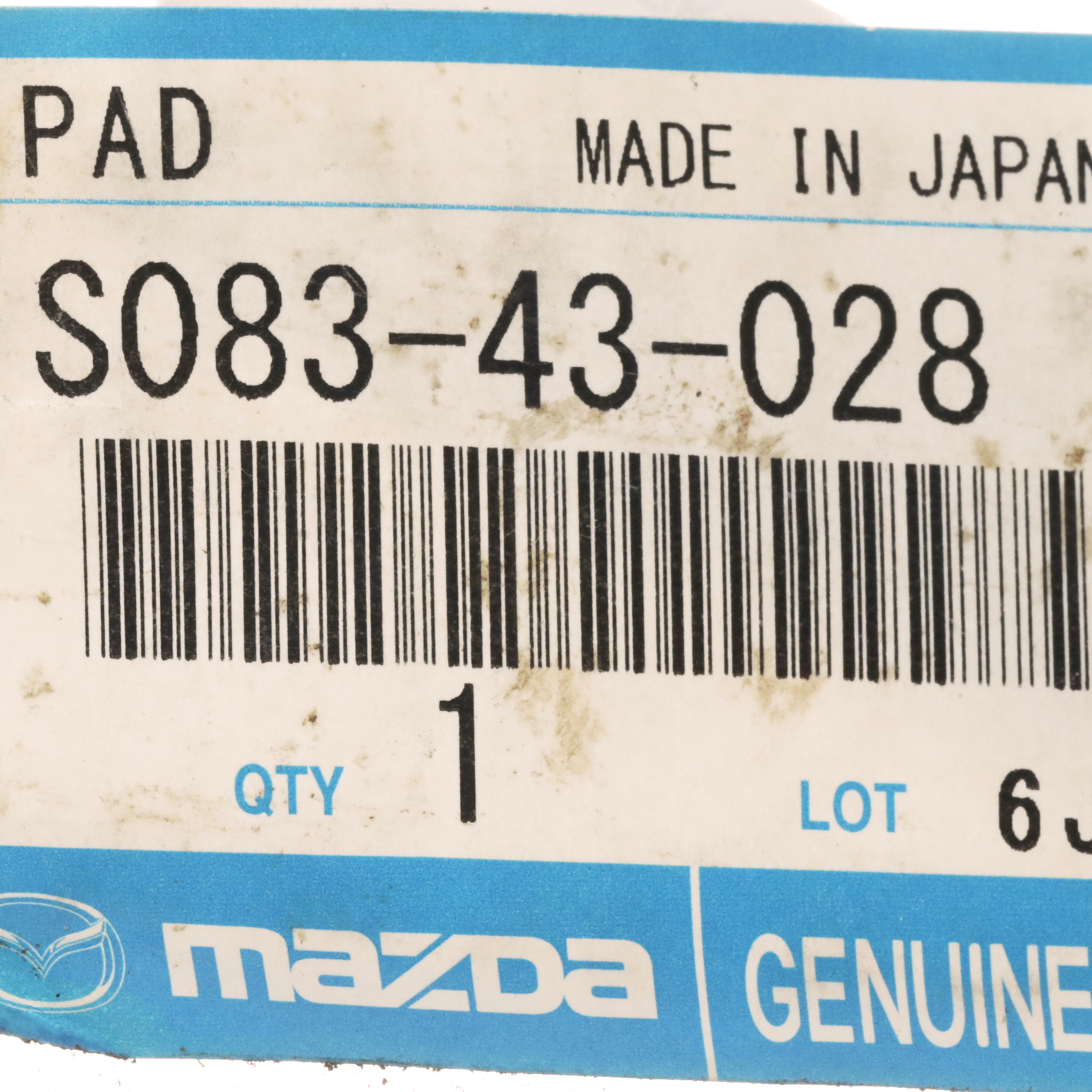 1986-2003 Mazda Brake or Clutch Pedal Pad OEM Protege Pickup MX6 S083 ...