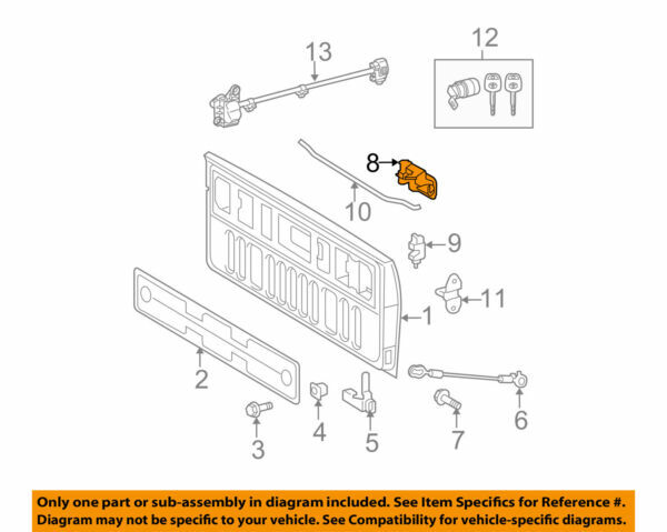 69090-0C040 Toyota Handle assy, tail gate 690900C040, New Genuine OEM ...