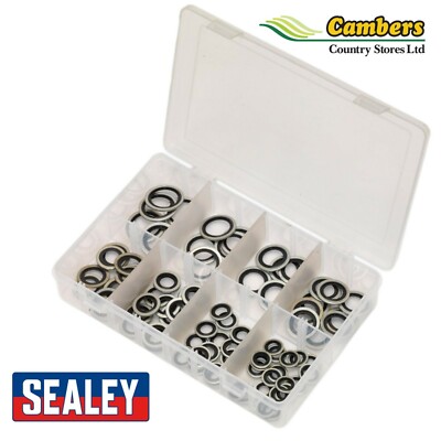 NEW Sealey Metric Dowty Washer Bonded Seal Assortment Set With Storage ...