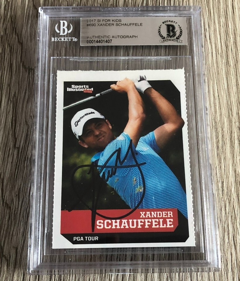 XANDER SCHAUFFELE SIGNED 2017 SI FOR KIDS ROOKIE CARD w/EXACT PROOF ...