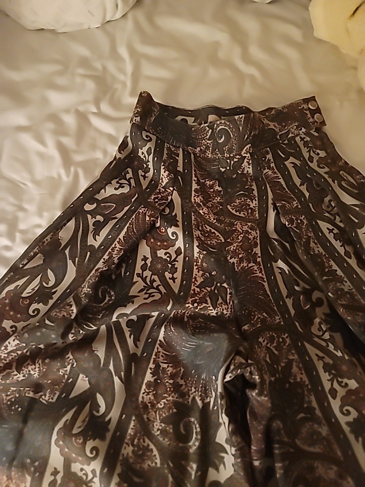 *Vintage* Size 6 Women's Outback Red 100% Rayon Wide Leg Ankle Pattern ...