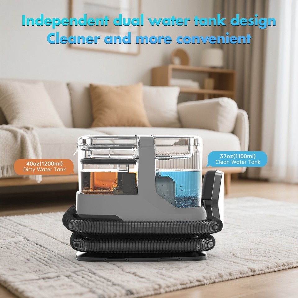 OMESER Portable Carpet Shampooer Machine Upholstery Pet Spot Cleaner ...