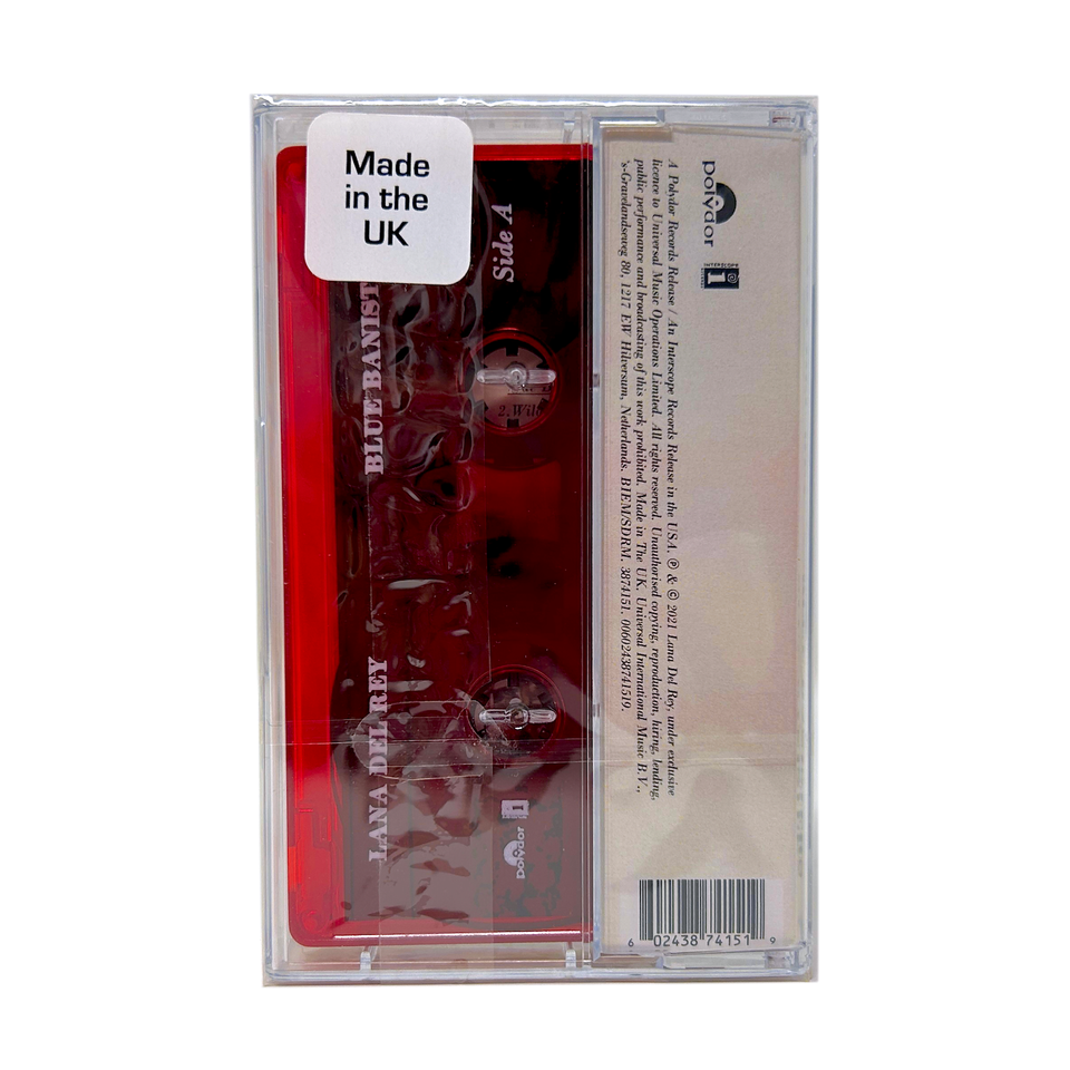 OFFICIAL Lana Del Rey Blue Banisters Translucent Red Cassette Tape ...