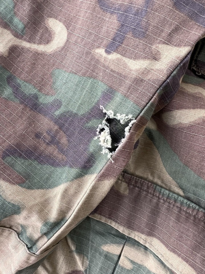 Vintage Vietnam ERDL Camouflage Shirt Large Military Uniform 70s US Air ...