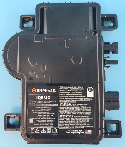 Microinverter (IQ8MC-72-M-US) MC4 Wire Connector no cap and mounting ...