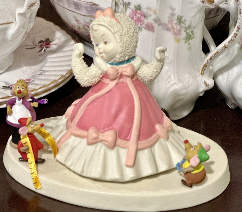 Snowbabies Dept 56 Disney CINDERELLA & MICE FRIENDS Figurine JACK GUS ...