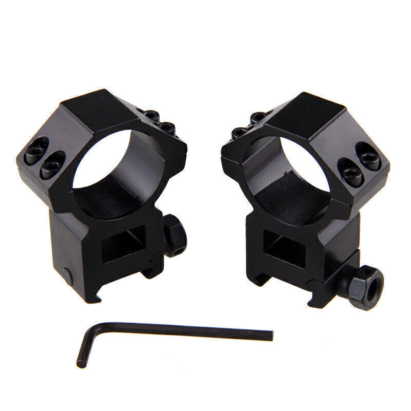 High Scope Mounts 25mm 1" Rings / 20mm Picatinny Gun Rifle Rail | eBay