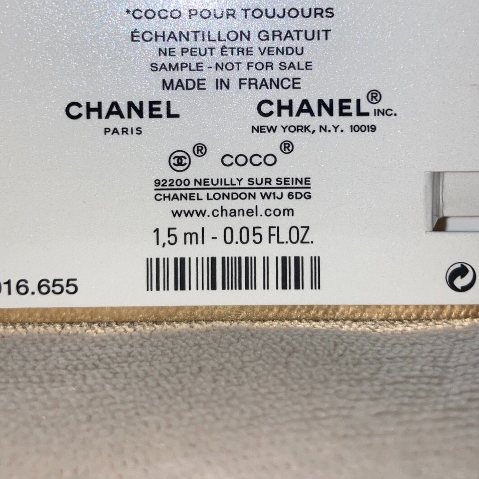Chanel Coco Mademoiselle Eau de Parfum EDP Intense Sample Spray .05oz ...