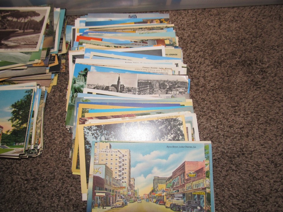 Lot of Vintage Postcards (some RPPC) From 20's to 70's mostly from 1950 ...