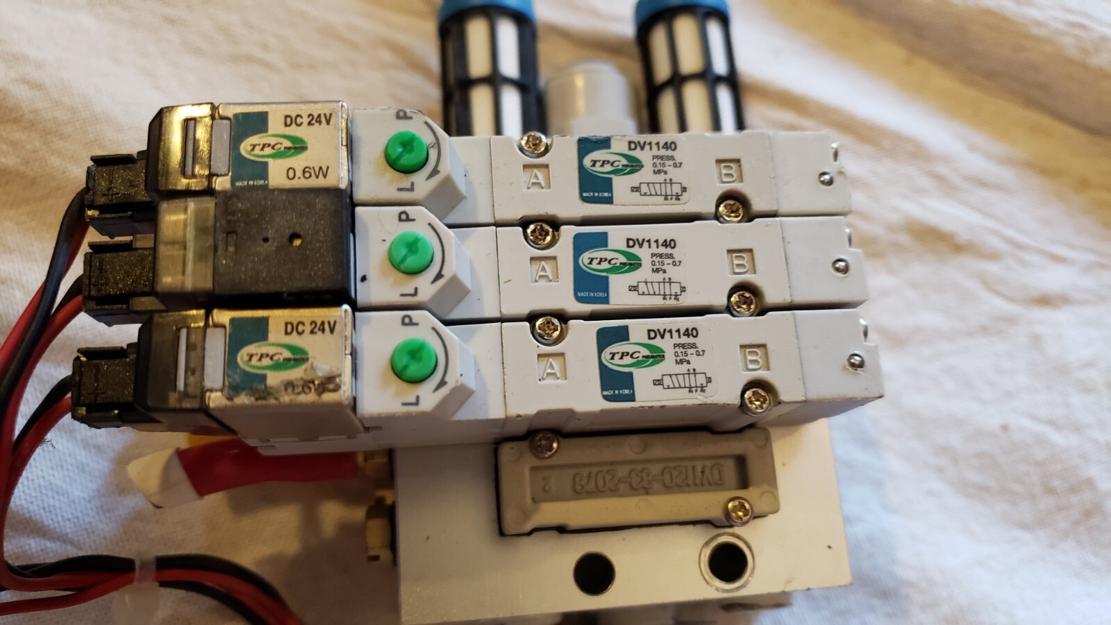 Nice Tpc Électrovanne W/ Festo Filtre #DV1140 / DV11120-83 2076/U-1/8 ...