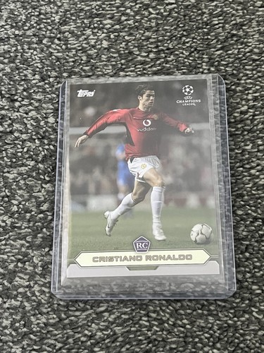 Topps Cristiano Ronaldo Rookie Card Manchester United UEFA Champions ...