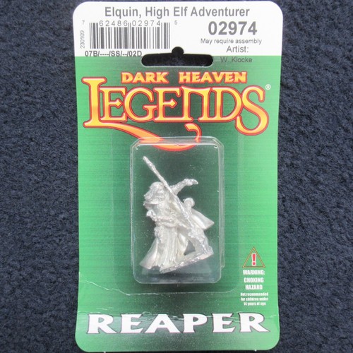 Reaper Dark Heaven Legends 02974 Elquin High Elf Adventurer Sorcerer ...