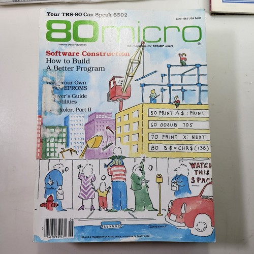 80 Micro Tandy TRS-80 Magazines Radio Shack- Vintage Tech Collectible ...