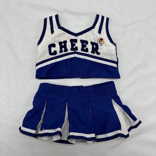 Build A Bear Cheerleading Outfit Cheer Uniform Blue White Costume BABW ...