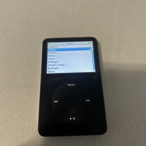 APPLE iPOD CLASSIC A1136 30gb 5th GEN BLACK MP3 PLAYER ~ AS IS ~ | eBay