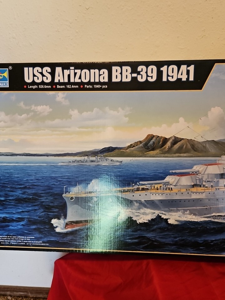 Trumpeter 03701 1:200 Scale 1941 USS Arizona BB-39 Battleship Plastic ...