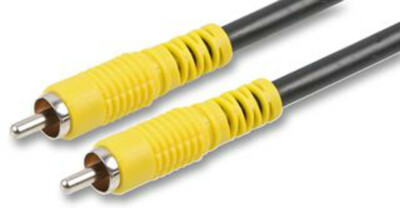 Quality Long 15 m RCA Phono Coaxial CVBS Yellow Video CCTV Cable Lead ...