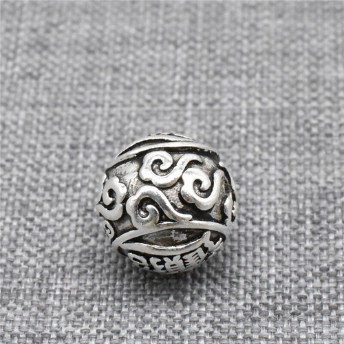 2pcs of 925 Sterling Silver Chinese Fortune Ball Beads Treasure Fill ...