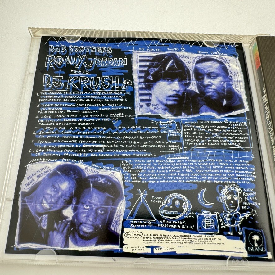 Ronny Jordan Meets D.J. Krush : Bad Brothers CD 731452401724 | eBay