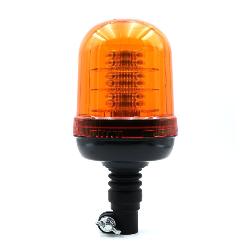 Led Tractor Warning Light Rotating Flashing Amber Beacon Flexible Din