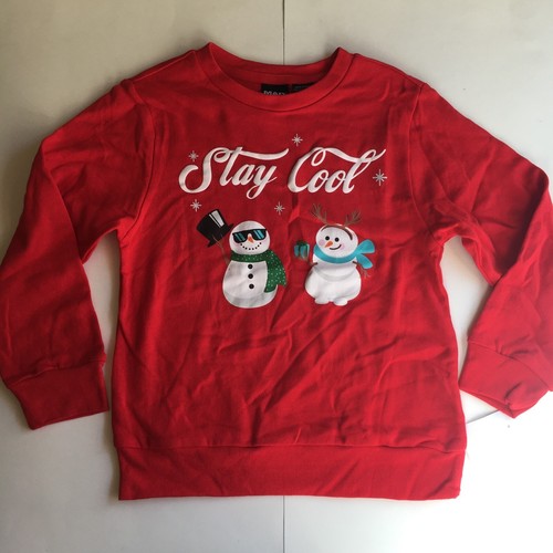 New Christmas Shirt S Snowman Stay Cool Red Holiday Top Winter Friends ...