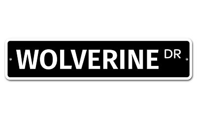 7820 SS Wolverine 4" x 18" Novelty Street Sign Aluminum | eBay