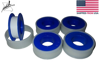 Plumbers Teflon Tape 5 Rolls 1/2"x43.5' Thread Seal Pipe PTFE Ribbon ...