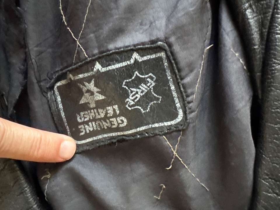 Vintage Leather Jacket signed by James Hetfield and Jason Newstead of ...