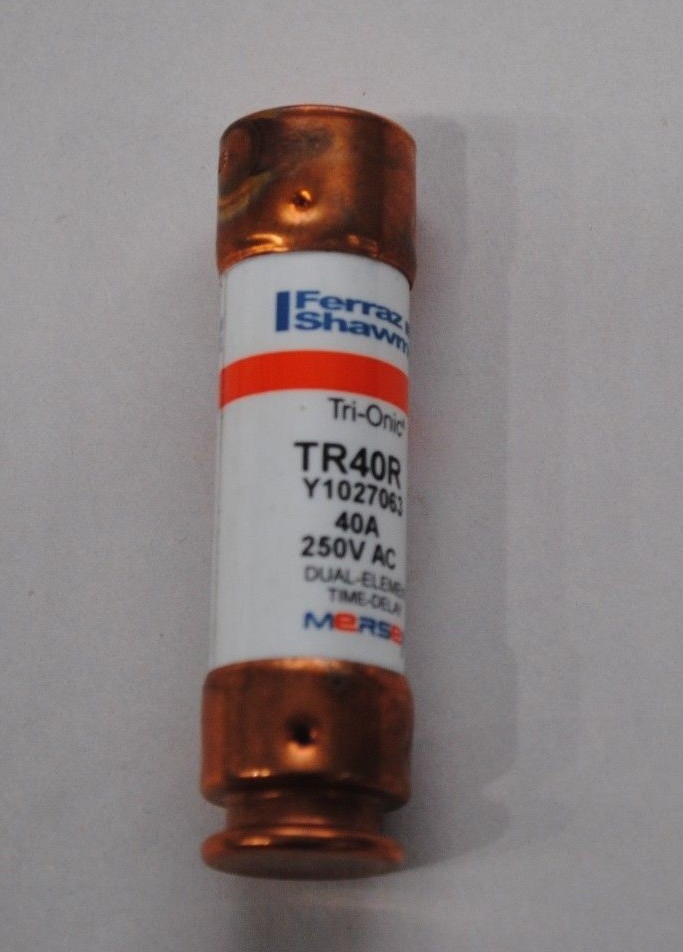 Ferraz TR40R 40A 250V Fusetron Dual Element Time-Delay Class RK5 Fuse ...
