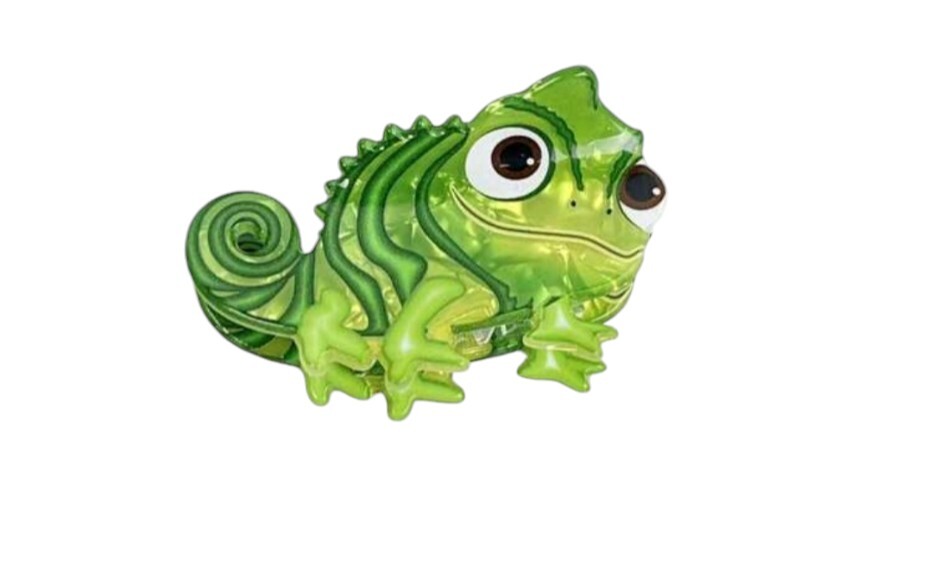 NEW Tangled Pascal Inspired Chameleon Hair Claw Hair Clip Hair ...