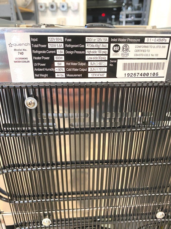 Water Dispenser/ Quench 740 Hot & Cold Water Dispenser/ Bottleless ...