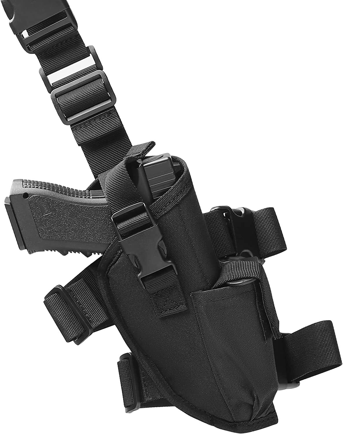 Military Drop Leg Holster Tactical Thigh Pistol Gun Pouch Right Hand ...