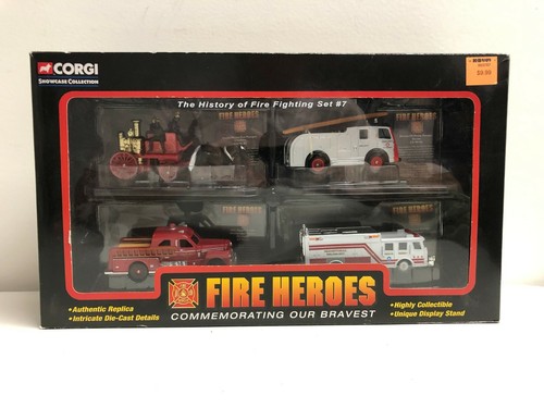 Corgi Fire Heroes 4 Pack Set #7 History Of Firefighting New In Box | eBay