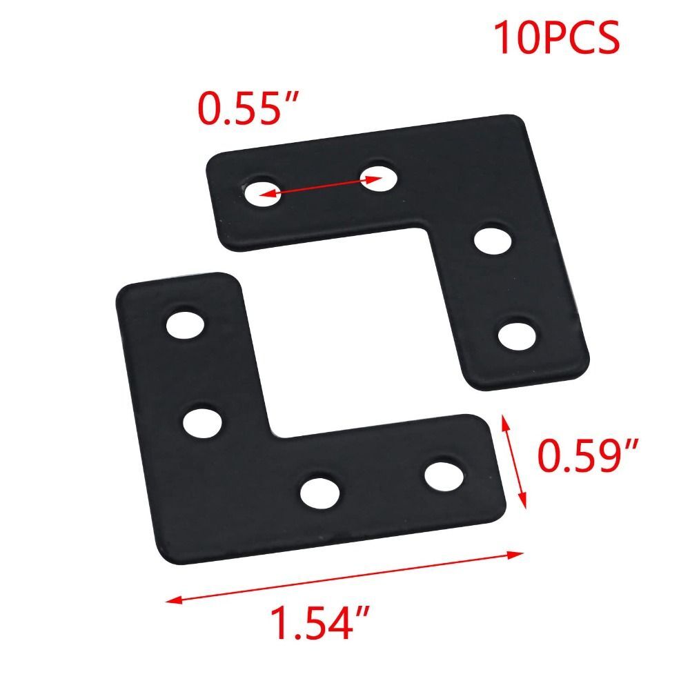 10pcs Corner Mount T Tulead L-Shape Corner Braces Building Frame | eBay
