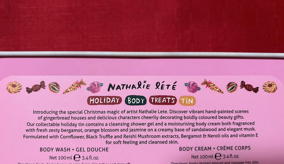 Nathalie Lete Holiday Body Treats Tin Forest Folk Christmas Body Wash ...