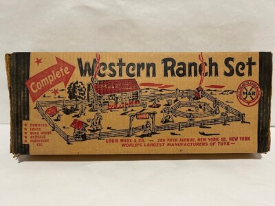 Marx Western Ranch Set Nice Condition | eBay
